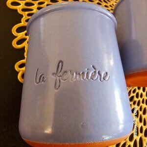 La Fermiere | Kitchen | Set Of 6 La Fermiere Cermer Blue Terra Cotta ...